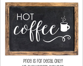 Hot coffee sign | Etsy