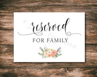 Reserved sign | Etsy