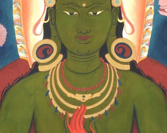 Inner Offering 5 sense offering Buddhist by LauraSantiSacredArt