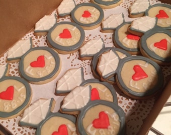 Diamond ring cookies | Etsy