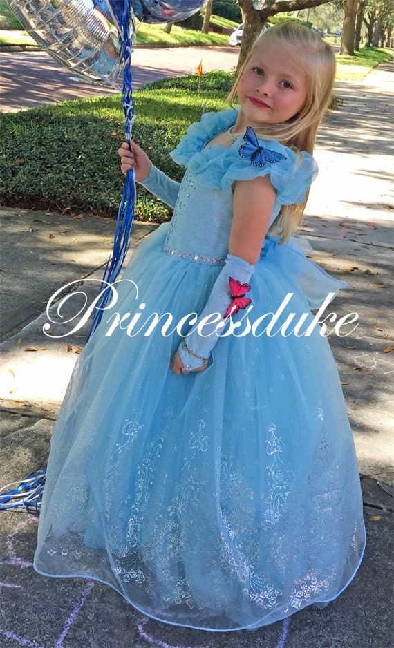 Princess Cinderella Ella Blue With Butterflies by princessduke