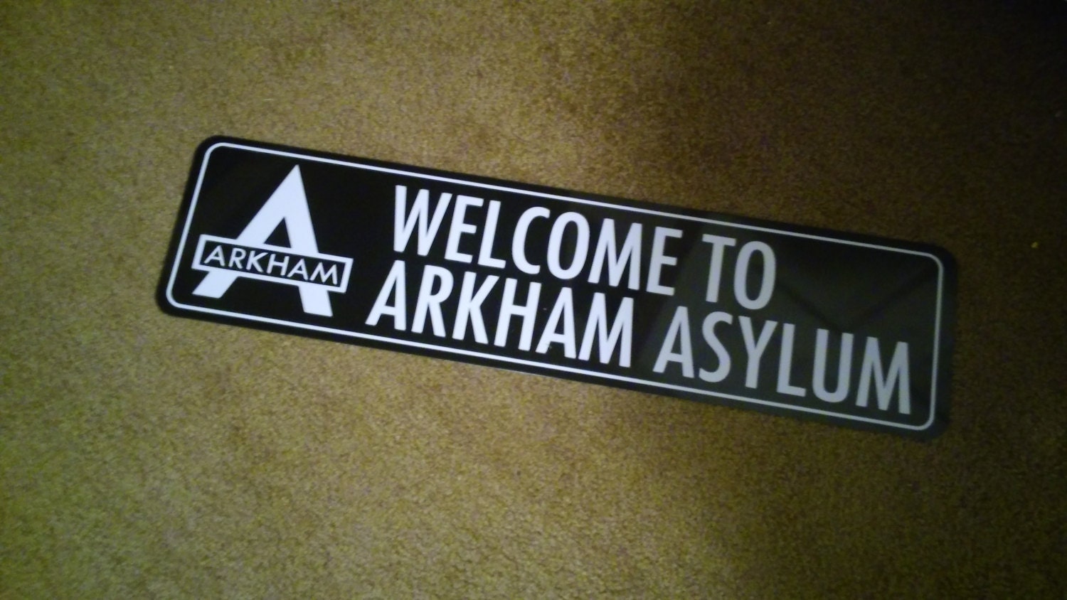 Arkham Asylum Batman JokerAluminum Metal Street Welcome Sign