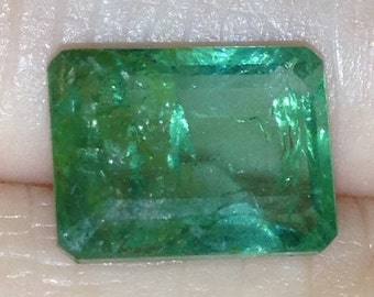 Rectangle emerald | Etsy