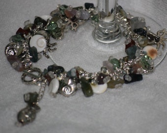 Items similar to Blue Jeans and Copper Jangle Bracelet on Etsy