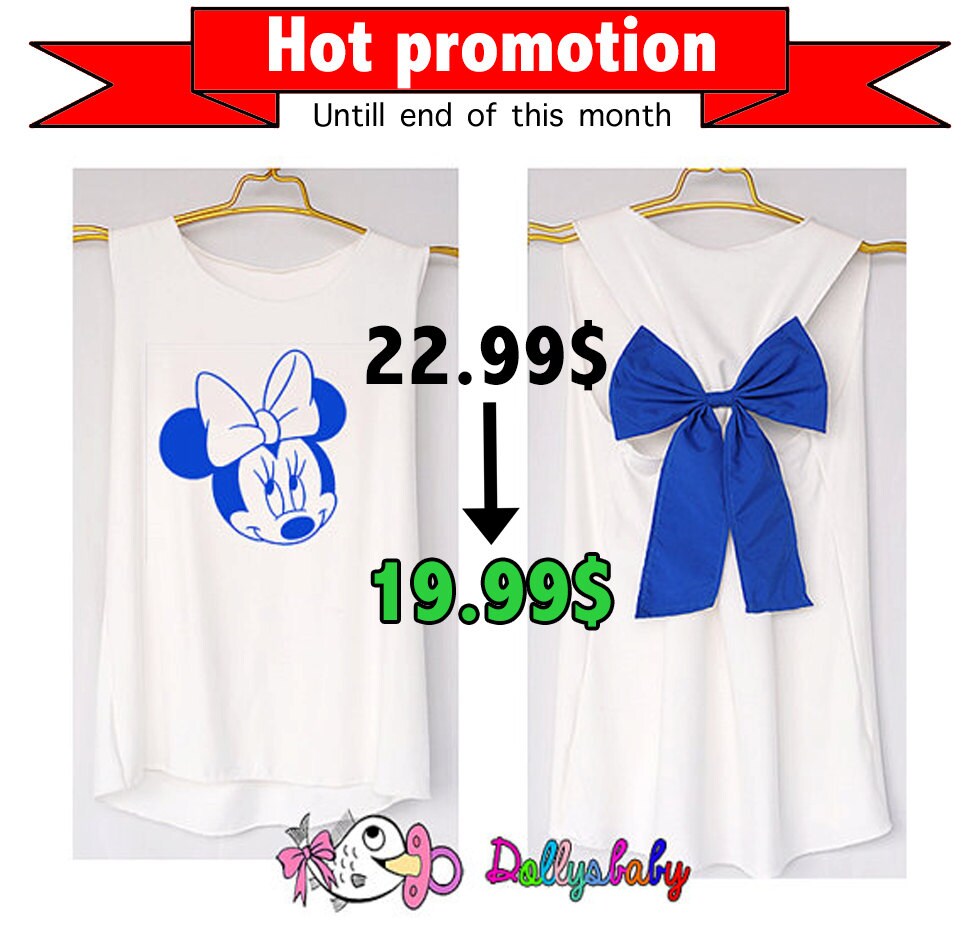 Im Minnie Mouse Mickey Disney Tank Premium With Bow By Dollysbow