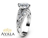 Ayala Jewelry Unique Engagement Ring Rose Gold by AyalaDiamonds