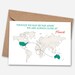 I Miss You Long Distance Map Card Countries Map Travel