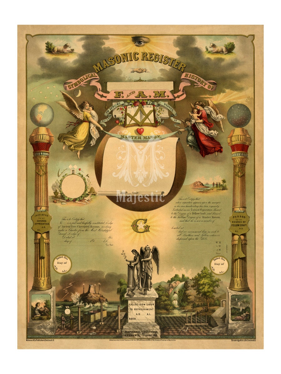 Masonic Register and Symbolical History of F and A M - Vintage ...