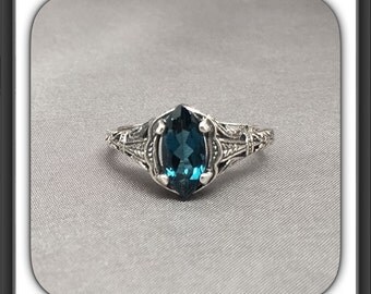 Unique london topaz ring related items | Etsy