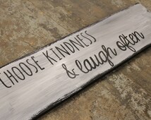 Unique kindness sign related items | Etsy