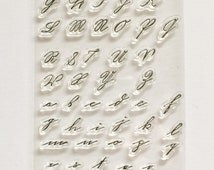 Unique cursive stamp related items | Etsy