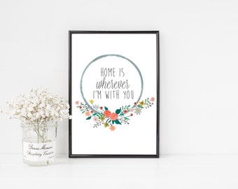 Home is wherever | Etsy