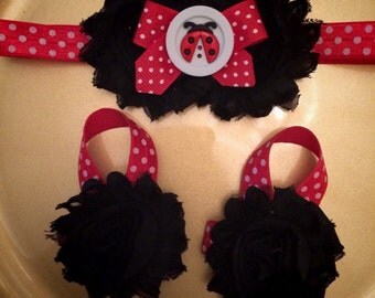 Ladybug sandals | Etsy