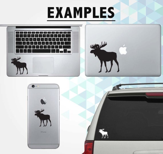 SUMMER SALE Moose sticker moose decal Car Laptop Vinyl Decal
