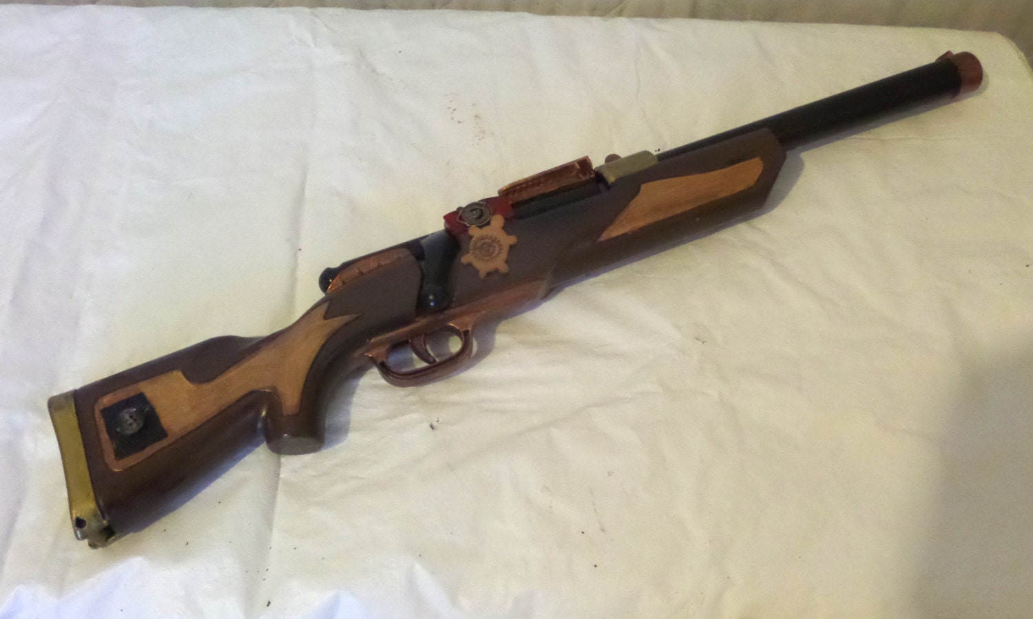 Steampunk Nerf Gun Costume Toy Shotgun Single-Shot Western