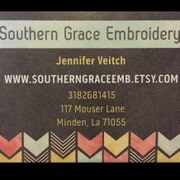 Southern Grace Embroidery Jennifer Veitch by SouthernGraceEmb