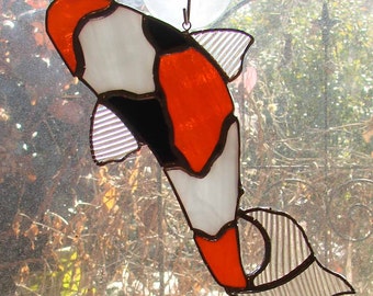 Stained glass koi | Etsy