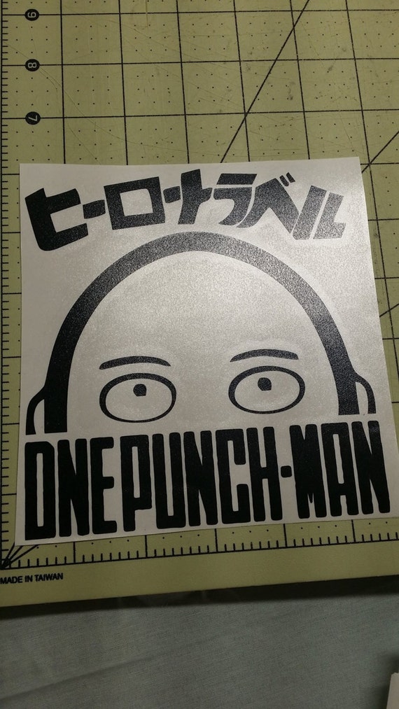 One Punch Man Decal Sticker by BLASTEDRAT on Etsy