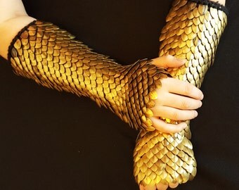 Scalemail gloves | Etsy