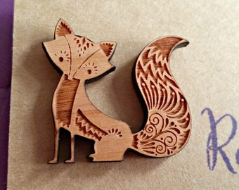 Unique laser cut pins related items | Etsy