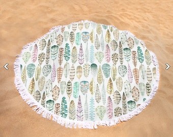 Unique round beach towel related items | Etsy