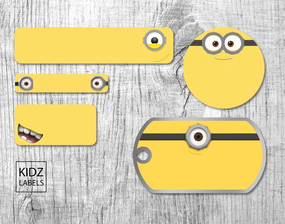 Back to School Labels Pack Minion Minion Lebels Limited