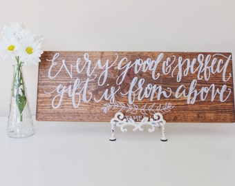 Items similar to Every Good and Perfect Gift Comes From Above Elephant ...