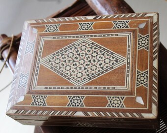 Bone inlay box | Etsy