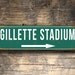 GILLETTE STADIUM Signs Vintage style Gillette by FanZoneSigns