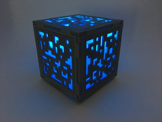 MineCraft Ore inspired Light Box cube