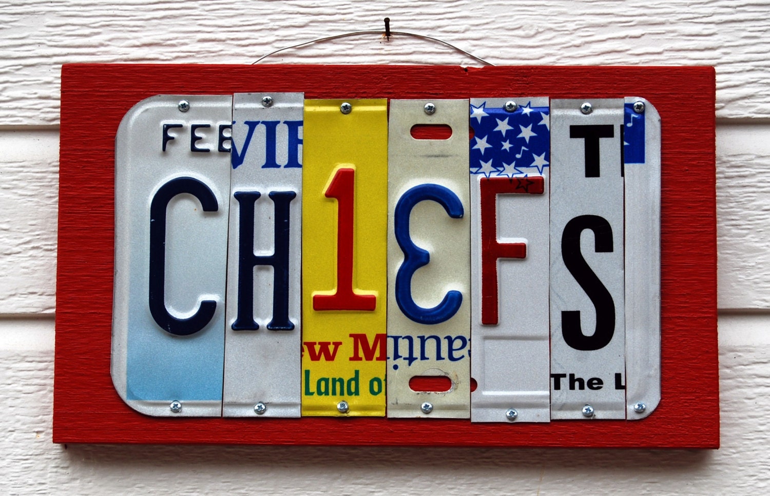 CHIEFS Kansas City Chiefs custom football license plate