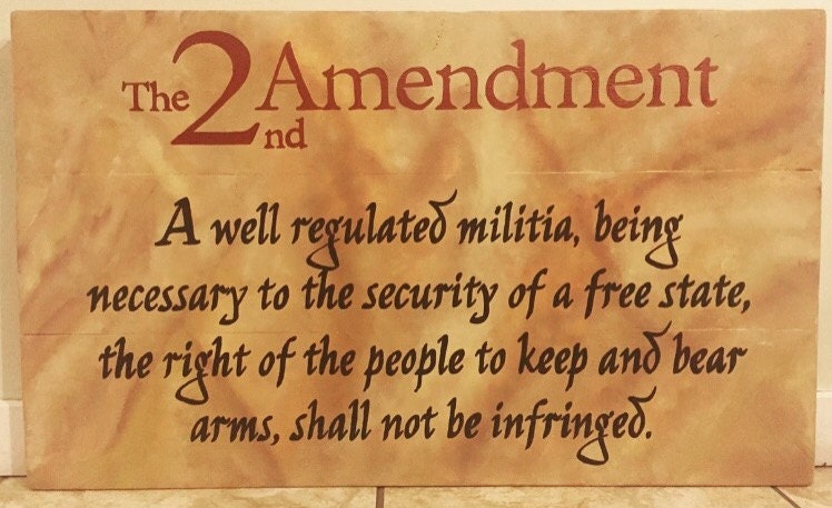 Wooden 2nd Amendment Sign
