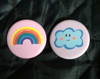 Unique pastel buttons related items | Etsy