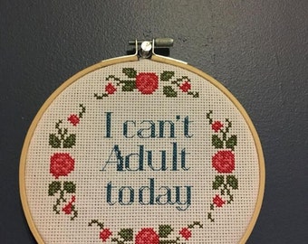 Adult cross stitch | Etsy