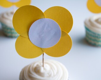 Flower food picks | Etsy