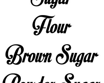Flour decal | Etsy