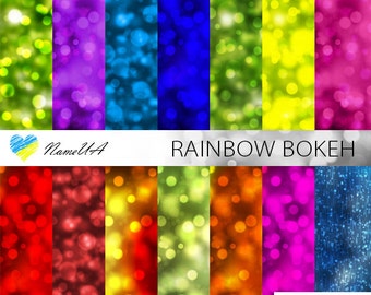 Rainbow bokeh | Etsy