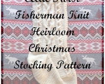 Unique knit christmas stocking pattern related items | Etsy