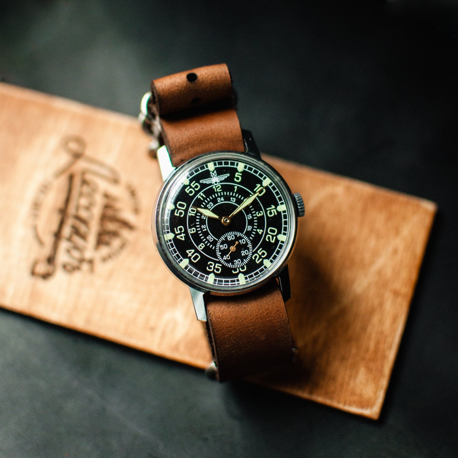 USSR watch Zim Aviator mechanical wrist watch by Trulesorub