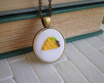 Taco necklace | Etsy