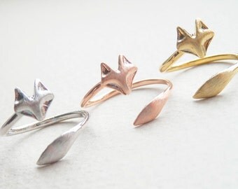 Items similar to Wrap-Around Fox Ring on Etsy