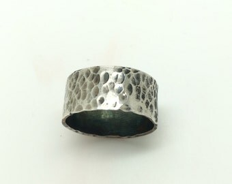 Wide wedding ring | Etsy