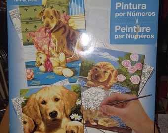 Paint by number dog | Etsy