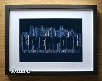 Liverpool skyline | Etsy