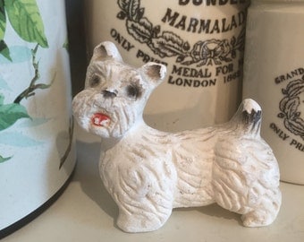 Vintage chalk dog | Etsy