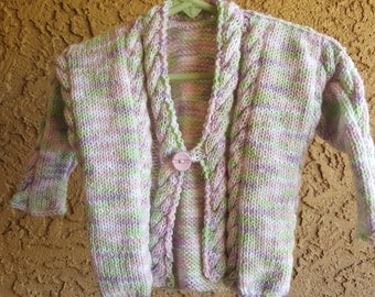 Items similar to Hand Made KNITTED CARDIGAN on Etsy