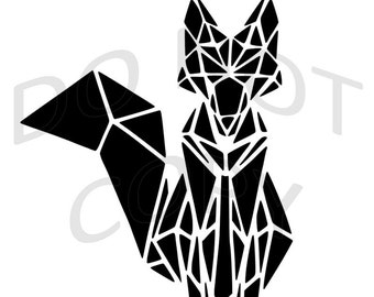 Fox stencil | Etsy