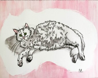 Items similar to Fat Fabulous Cats Coasters on Etsy