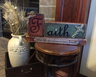 Faith blocks | Etsy