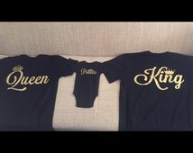 Unique king queen princess related items | Etsy
